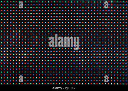 Close up shot of commercial RGB LED display Stock Photo - Alamy