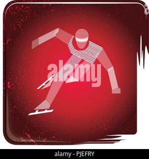 Ice skating vector icon. Flat style illustration. EPS 10 vector Stock ...