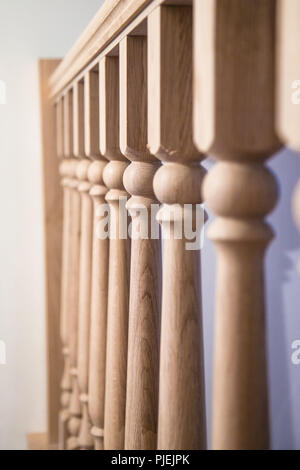 Manufacturing, repair of wooden stairs in a residential building Stock ...