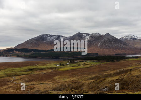 Twelve Bens, Lough Inagh Valley, Connemara, Republic of Ireland Stock ...