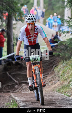 Lenzerheide, Switzerland. 6th September 2018. Mathis Azzaro on the ...