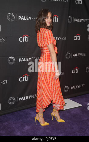 BEVERLY HILLS - SEPTEMBER 6: Alison Brie at the 2018 PaleyFest Fall TV ...