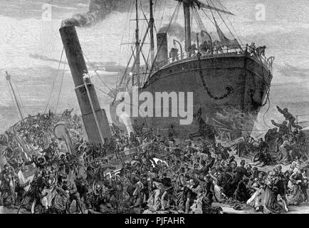 Princess Alice paddle ship disaster 1878 Stock Photo - Alamy