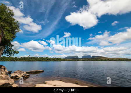 Tepuy and the Carrao river to the Angel's Falls Stock Photo - Alamy