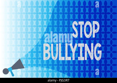 Word writing text Stop Bullying. Business concept for Fight and ...
