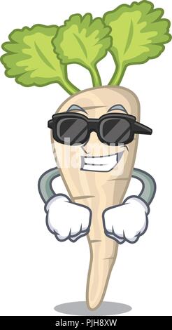 Cute parsnip cartoon character style holding a box Stock Vector Image ...