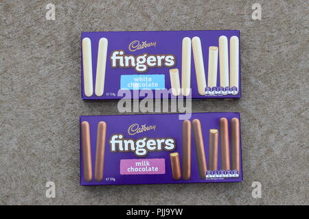Cadbury Dairy Milk Chocolate Fingers isolated Stock Photo - Alamy