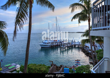 Dock at sunrise in Key West, Florida, USA Stock Photo - Alamy