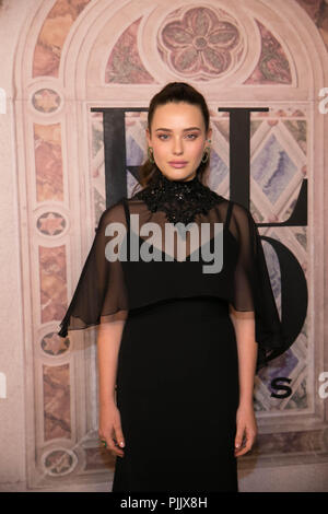 Katherine Langford attends the Ralph Lauren Spring 2026 fashion show as ...