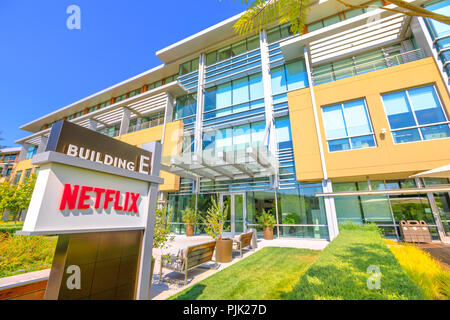 Los Gatos, California, United States - August 12, 2018: Netflix Logo at ...