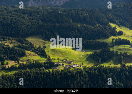 Wamberg village near Garmisch-Partenkirchen, Church of St. Anne, Kramer ...