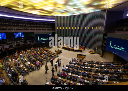 Interior of the Brazilian Chamber of Deputies is a federal legislative ...
