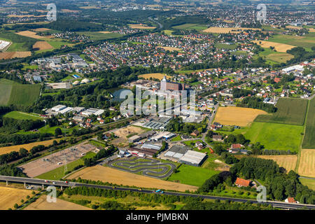 Aerial view, Kirchlengern, East Westphalia, North Rhine-Westphalia ...