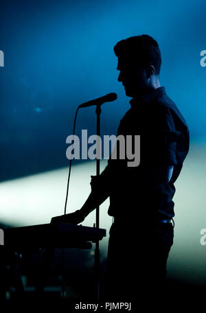 Belgian electronic music band Goose in concert in the Ancienne Belgique ...