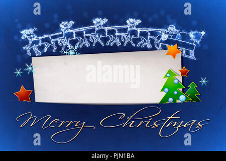 An image of a nice blue christmas background Stock Photo - Alamy