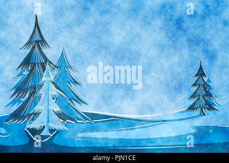 An image of a nice blue christmas background Stock Photo - Alamy