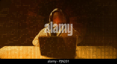 Digital Crime with Hacker Syndicate Illegal Access to Data Stock Photo ...
