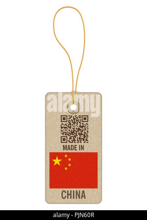 Price tag MADE IN CHINA close-up Stock Photo - Alamy