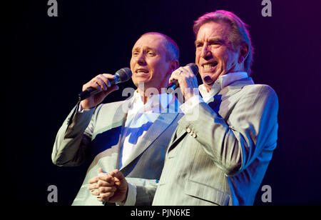 Helmut Lotti and Will Tura at the Haiti Lavi 12-12 benefit concert in ...