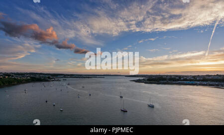 Pembroke River Sunset Stock Photo - Alamy