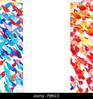 Watercolor seamless pattern with colorfull raindrops. Abstract modern ...