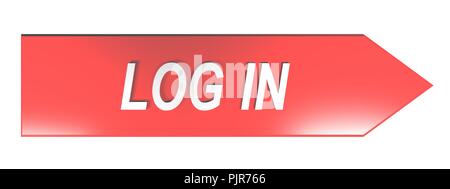 CONNECT on red arrow - 3D rendering Stock Photo - Alamy