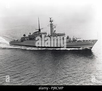 AJAXNETPHOTO. 1970S. ENGLISH CHANNEL. - NEW FRIGATE HMS AMAZON ON ...