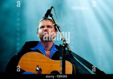 Belgian band Novastar performing at the Suikerrock festival in Tienen ...