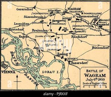 Battle of Wagram map Stock Photo - Alamy