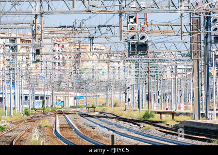 Train station, Roma Tiburtina, Rome, Lazio, Italy, Europe Stock Photo ...