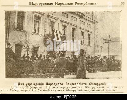 The Belarusian People's Republic Rada building, constructed in 1918 ...