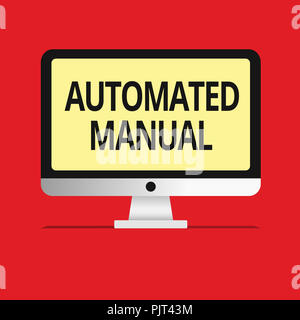Text sign showing Automated Manual. Conceptual photo as trigger shift ...