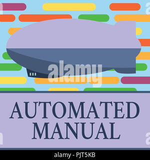 Text sign showing Automated Manual. Conceptual photo as trigger shift ...