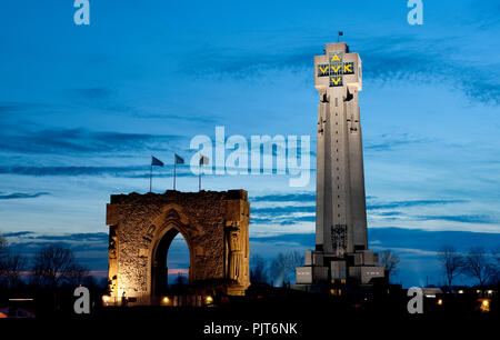 The Yser Tower peace monument in Diksmuide (Belgium, 04/02/2010 Stock ...