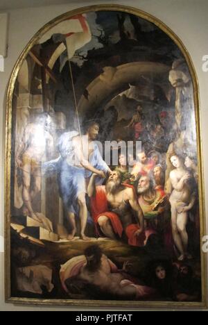 'Cristo al Limbo' by Beccafumi is a 1536 painting depicting Christ in ...