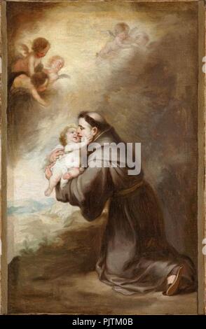 The vision of Saint Anthony of Padua Bartolome Esteban Murillo - 'The vision of Saint Anthony of ...