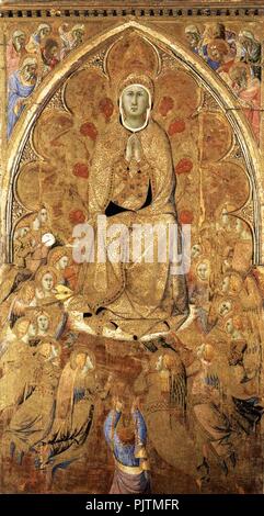 The Virgin of the Assumption with St Thomas Receiving the Girdle 1360s ...