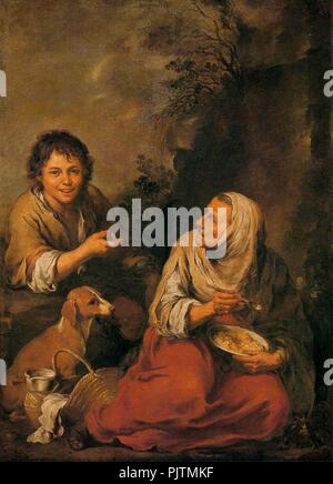 Bartolomé Esteban Perez Murillo - Old Woman and Boy - WGA16367 Stock ...