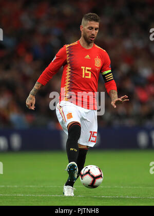 Spain's Sergio Ramos during the UEFA EURO 2012 group C soccer match ...