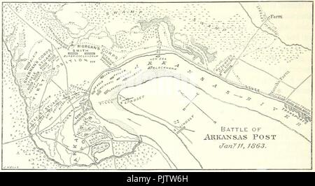 Battle of Arkansas Post map Stock Photo - Alamy