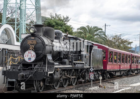 JNR Class 8620 Steam Locomotive at the Kyoto Railway Museum on October ...