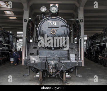JNR Class D51 on display at the Kyoto Railway Museum on October 23 ...