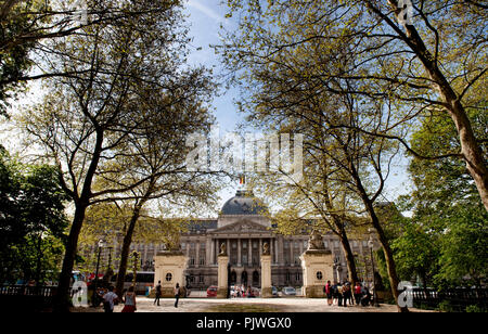 Parc de Bruxelles Warande Royal Park in front of the royal palace in ...