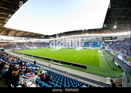The Ghelamco Arena football stadium from football club KAA Gent in ...