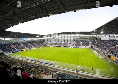 The Ghelamco Arena football stadium from football club KAA Gent in ...