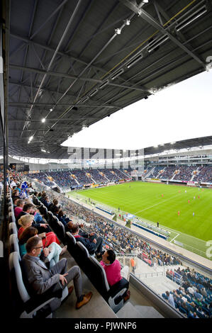 The Ghelamco Arena football stadium from football club KAA Gent in ...