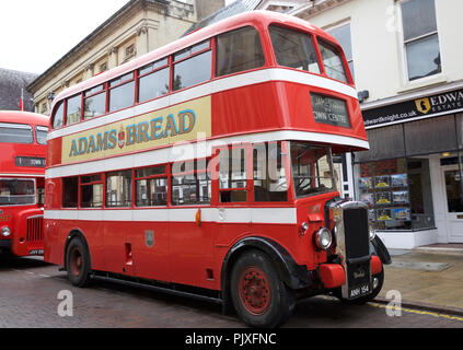 A Northampton Corporation double decker red bus from the 1960s Stock ...