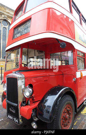 A Northampton Corporation double decker red bus from the 1960s Stock ...