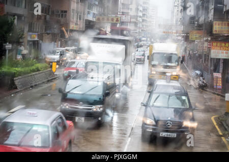 Hong Kong Typhoon Signal No. 3 Stock Photo - Alamy
