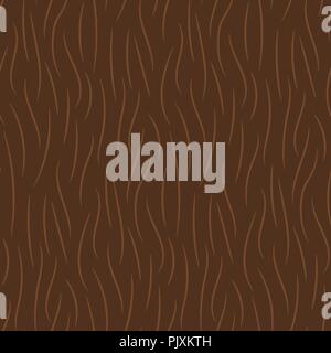 Hand drawn brown animal fur texture seamless pattern. Vector ...